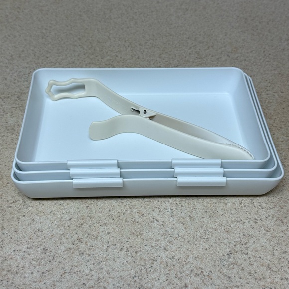 Pampered Chef | Kitchen | Pampered Chef Coating Trays Tool Tongs ...